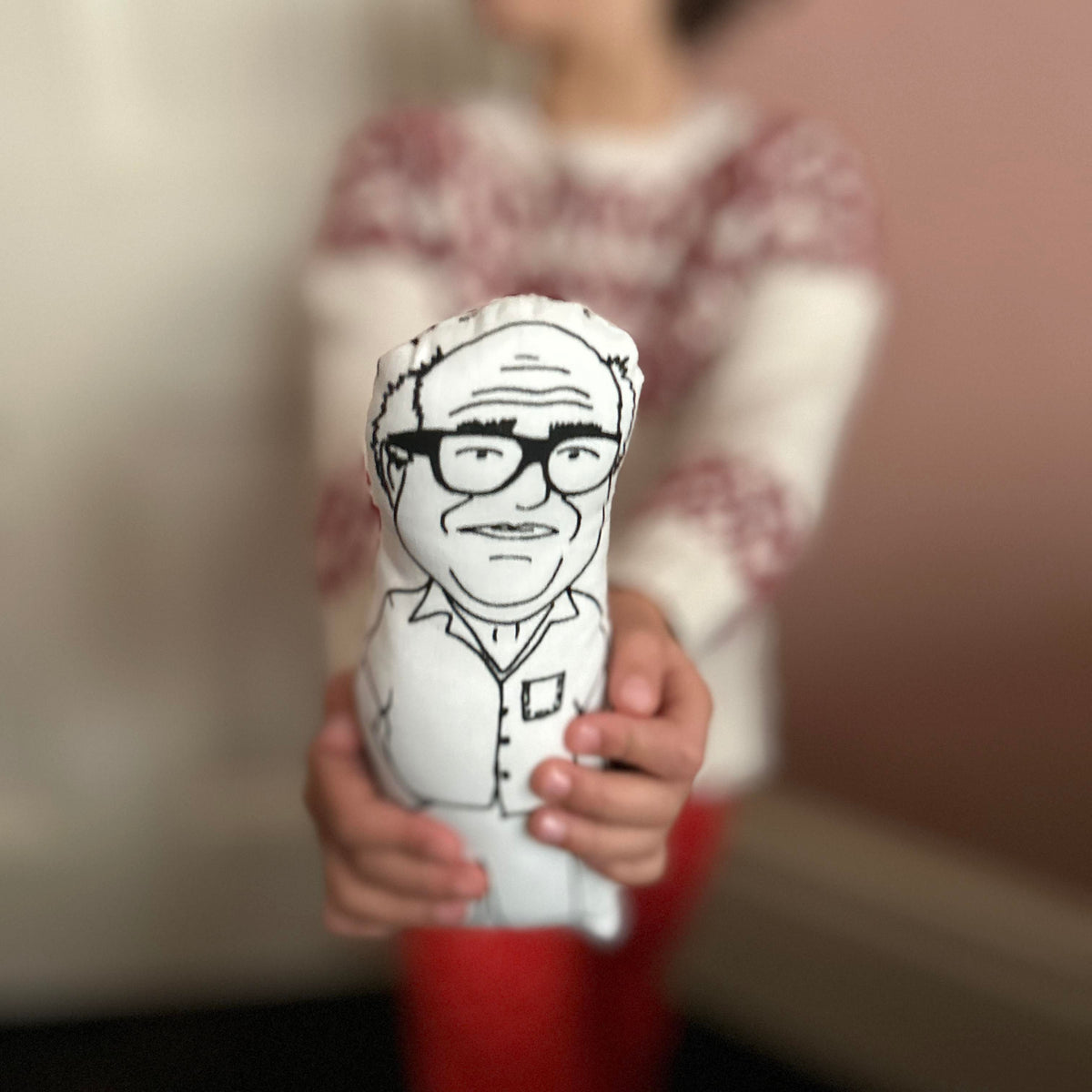 Danny DeVito | Screen Printed Cushion Doll – Moo Like a Monkey