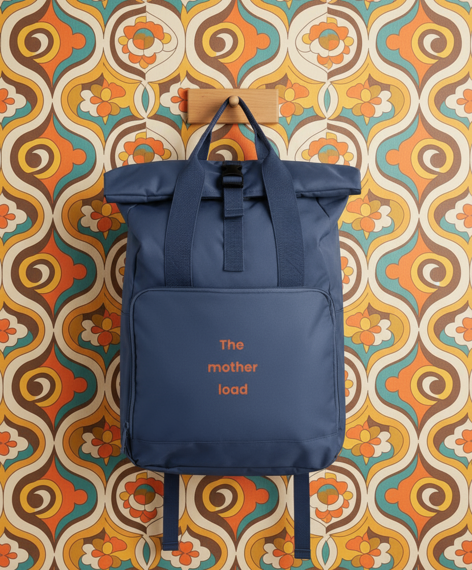 Embroidered Roll-Top Backpack - The Motherload – Moo Like a Monkey
