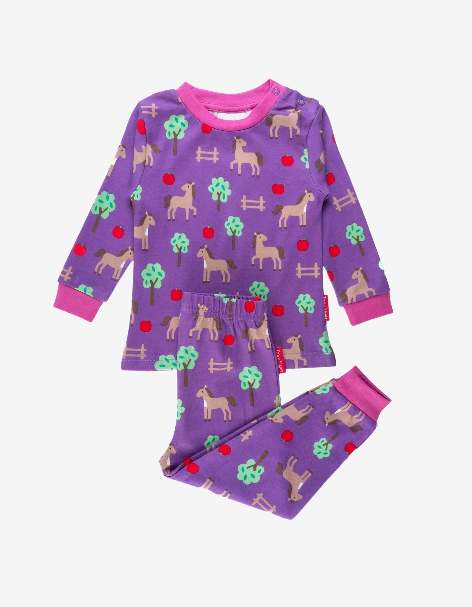 Organic Horse Print Pyjamas – Moo Like a Monkey