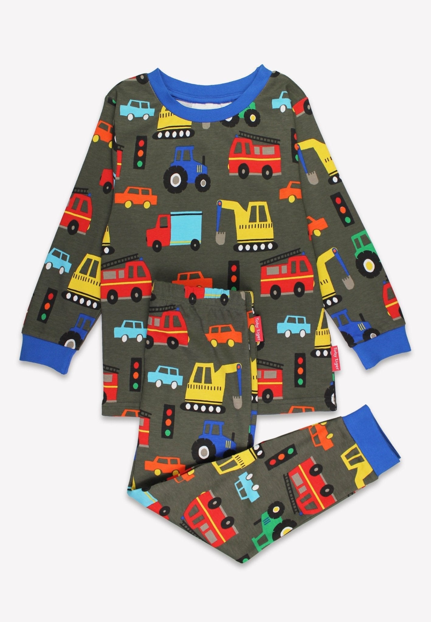 Organic Transport Print Pyjamas – Moo Like a Monkey