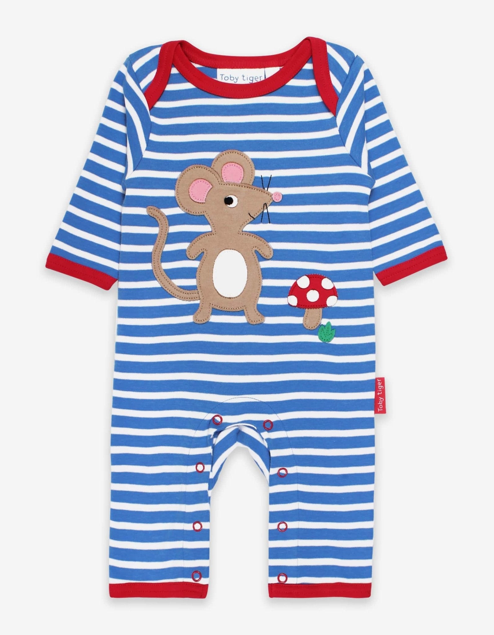 Organic Mouse and Mushroom Applique Sleepsuit – Moo Like a Monkey